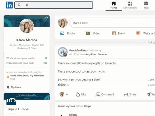 4 Easy Tips For Improving Your LinkedIn Feed - Tricycle Europe